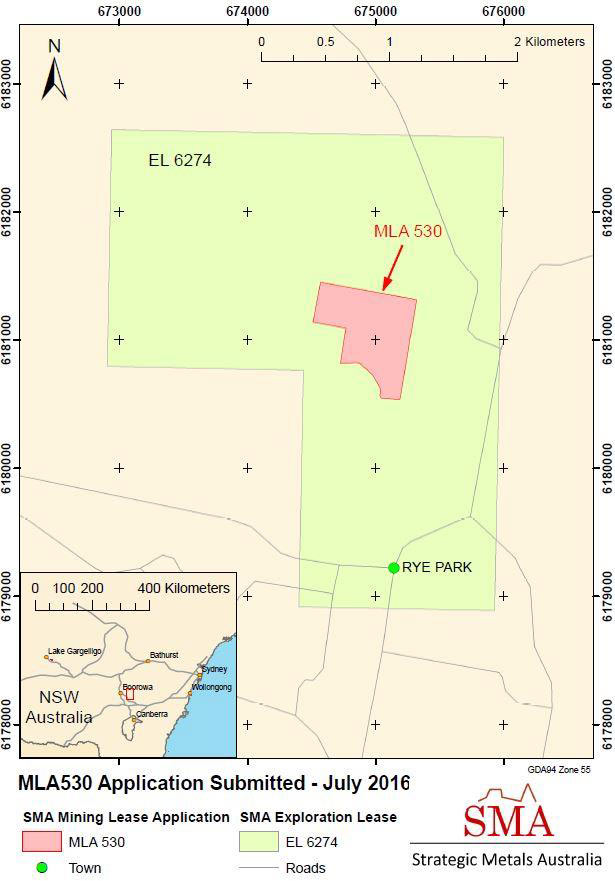Mining Lease Application (MLA530) submitted | Strategic Metals Australia